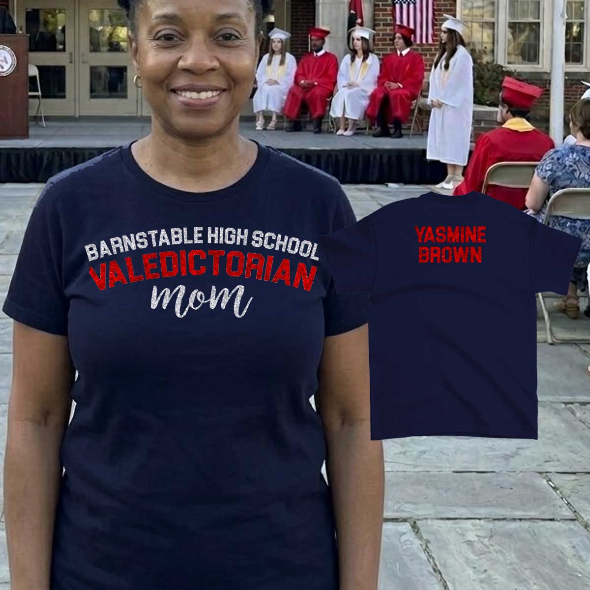 Glitter Valedictorian Mom Shirt – Jersey Girl Custom Tees