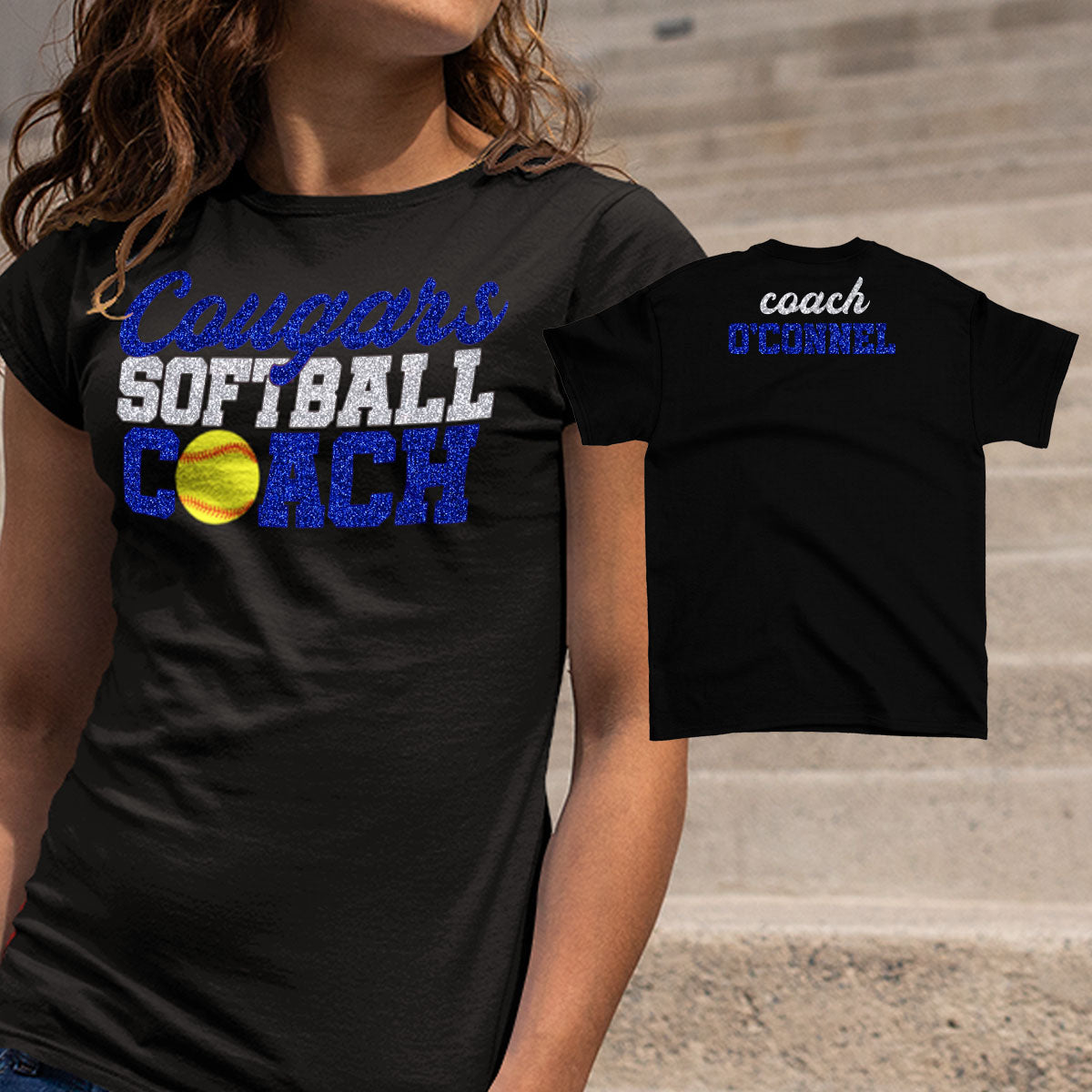Custom Softball Coach Shirt with Name – Jersey Girl Custom Tees